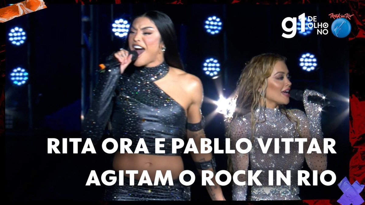 Rita Ora recebe Pabllo Vittar em show no Rock in Rio 2022 e dança 'Bola ...
