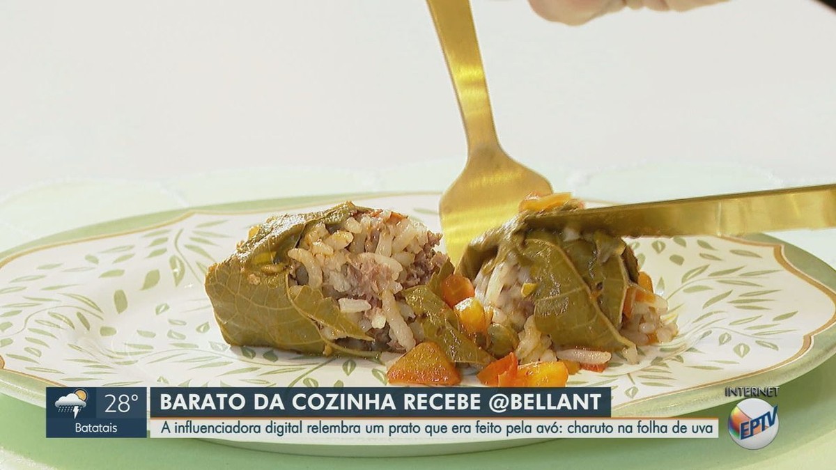 Barato da Cozinha: aprenda a fazer charuto na folha de uva | Ribeirão ...