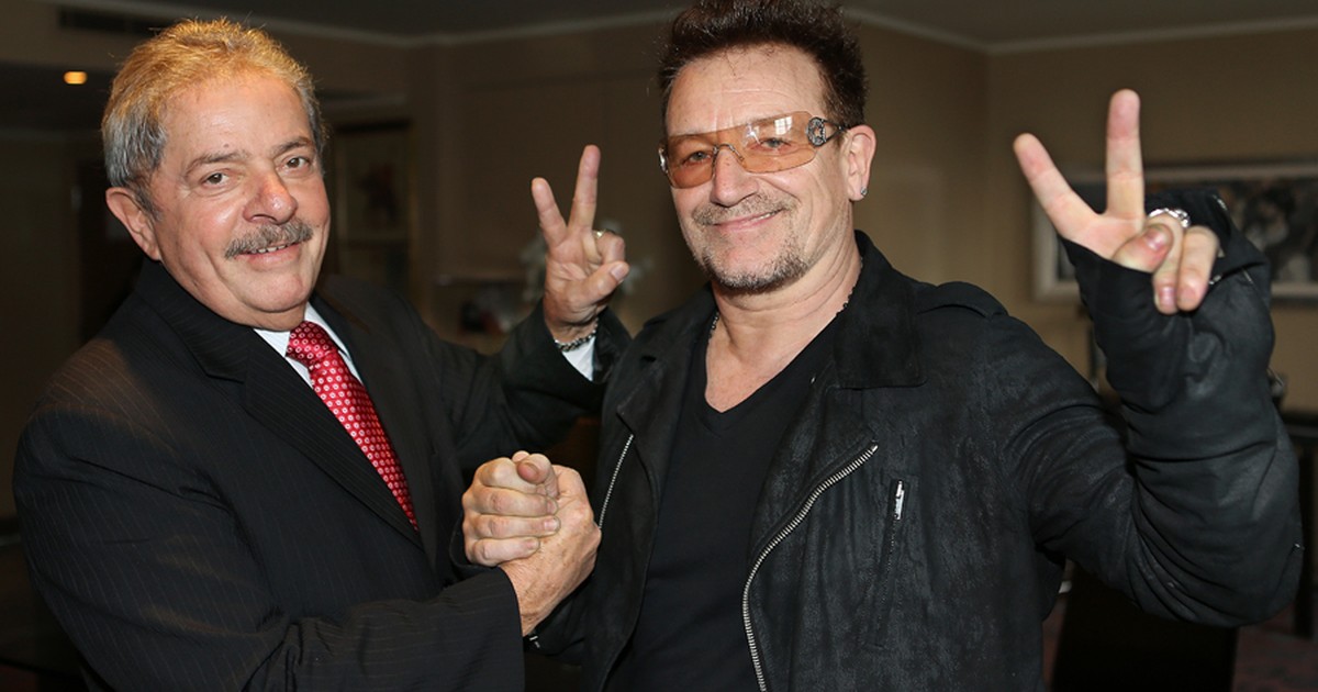 G1 - Lula encontra com o músico Bono em Londres - notícias em Política