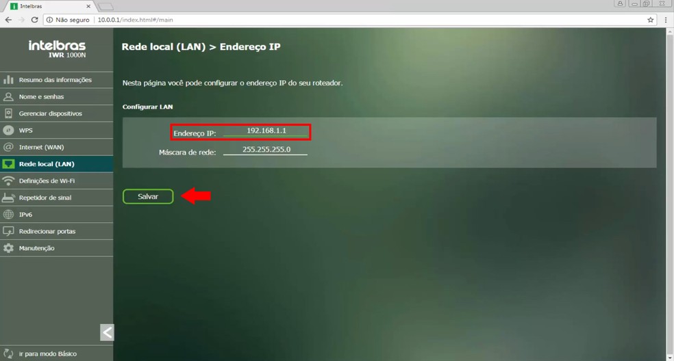 Como alterar o endereço de IP do roteador da Intelbras | Roteadores ...