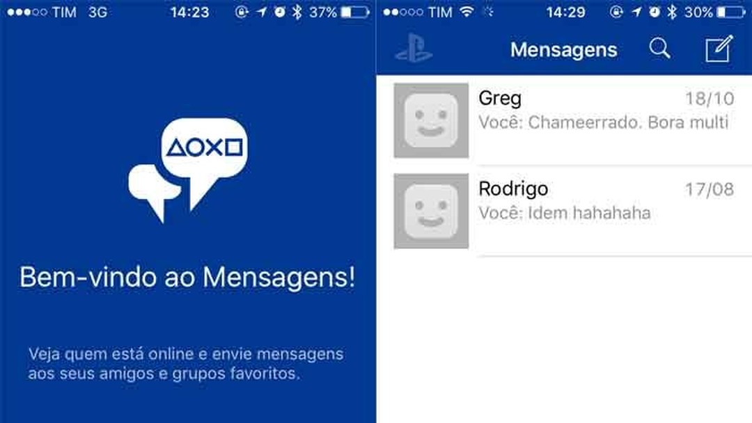PlayStation Messages | Software | TechTudo