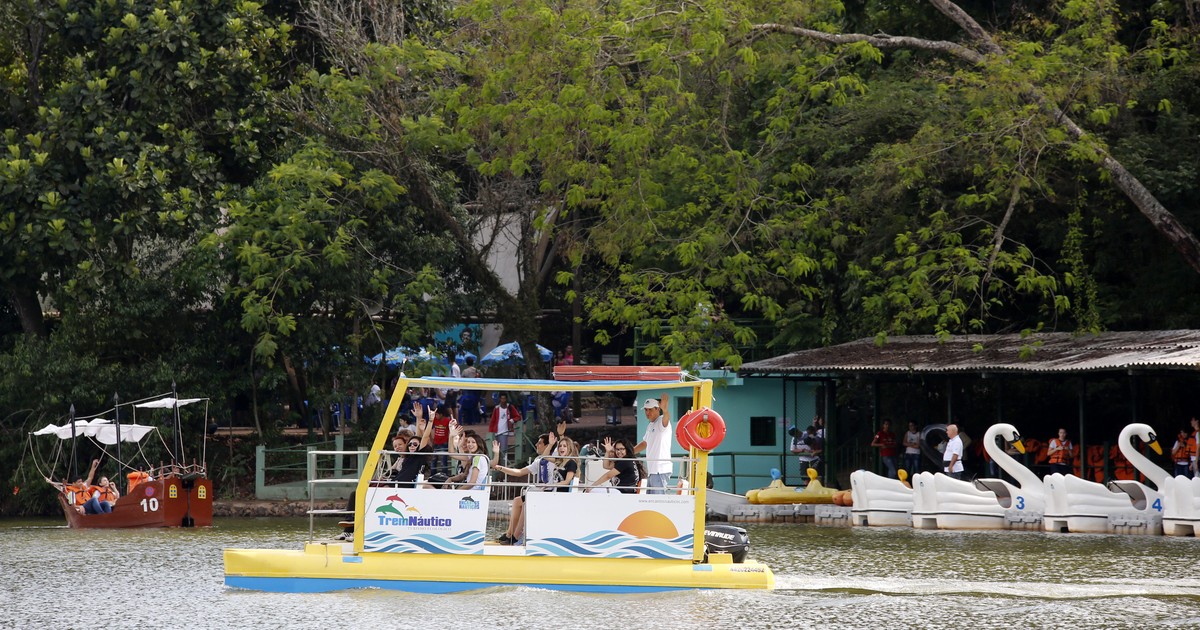 G1 - Parque do Ingá, em Maringá, ganha 'trem náutico' para os ...