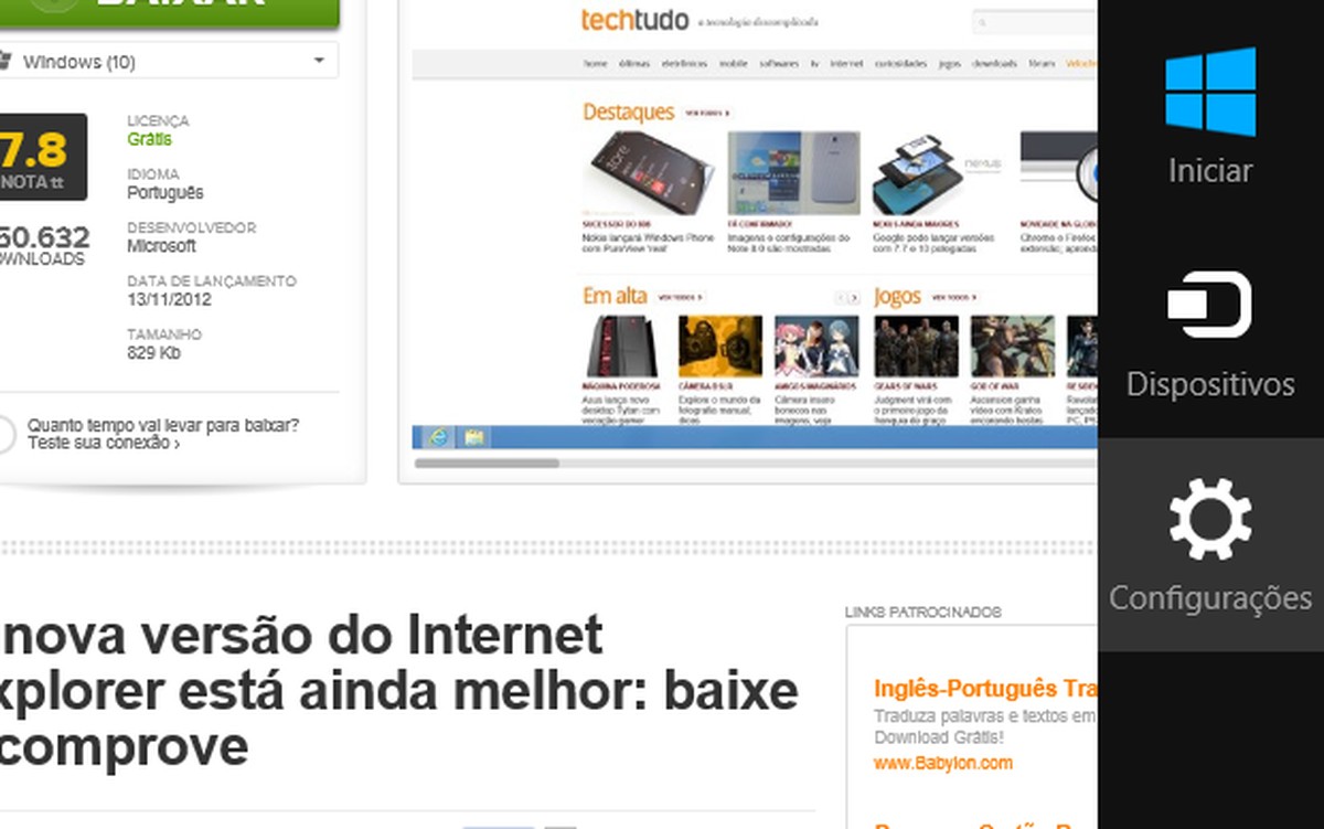 Como deixar visível a barra de abas e de endereço no Internet Explorer ...