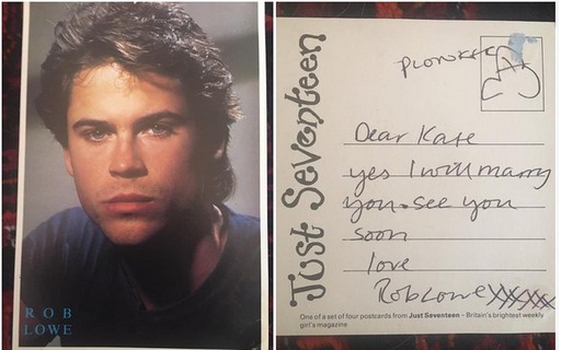 Atriz mostra "promessa de casamento" que recebeu de Rob Lowe quando ...