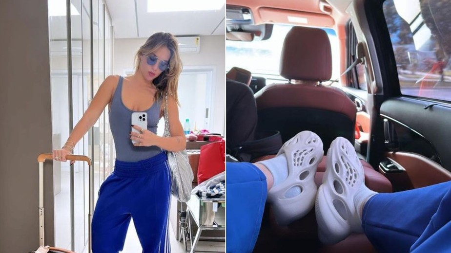 Virginia aposta em tênis 'diferentão' para viajar: 'Sei que vocês ...