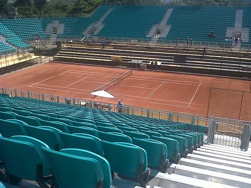 Fotos: Quadra central do Rio Open recebe retoques finais | Top spin - O ...