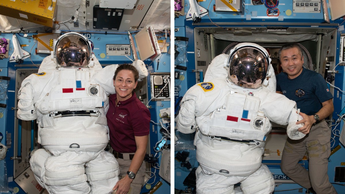 Primeira mulher indígena no espaço, astronauta faz instalação fora da ...