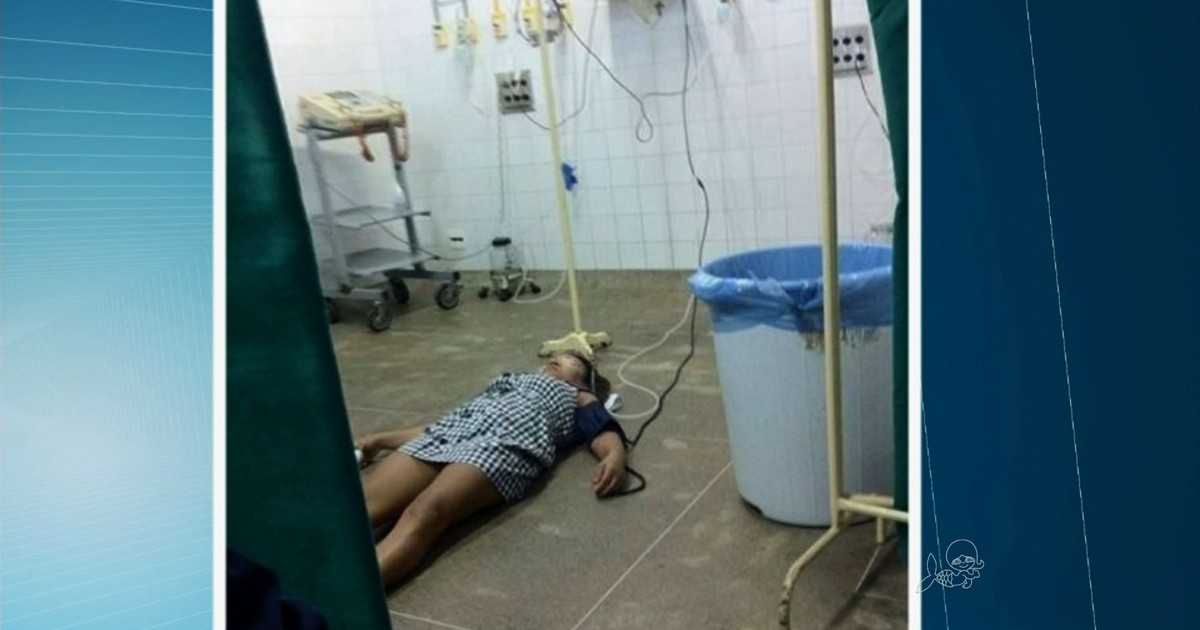 G1 - Paciente é atendida no chão do IJF, maior hospital de Fortaleza ...