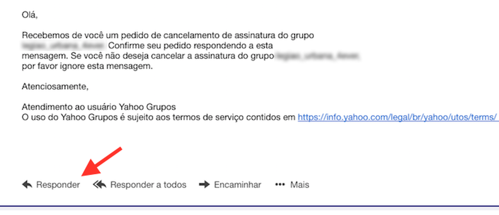 Como Cancelar O Recebimento De E Mails De Um Grupo Ou Lista No Yahoo E Mail Techtudo 