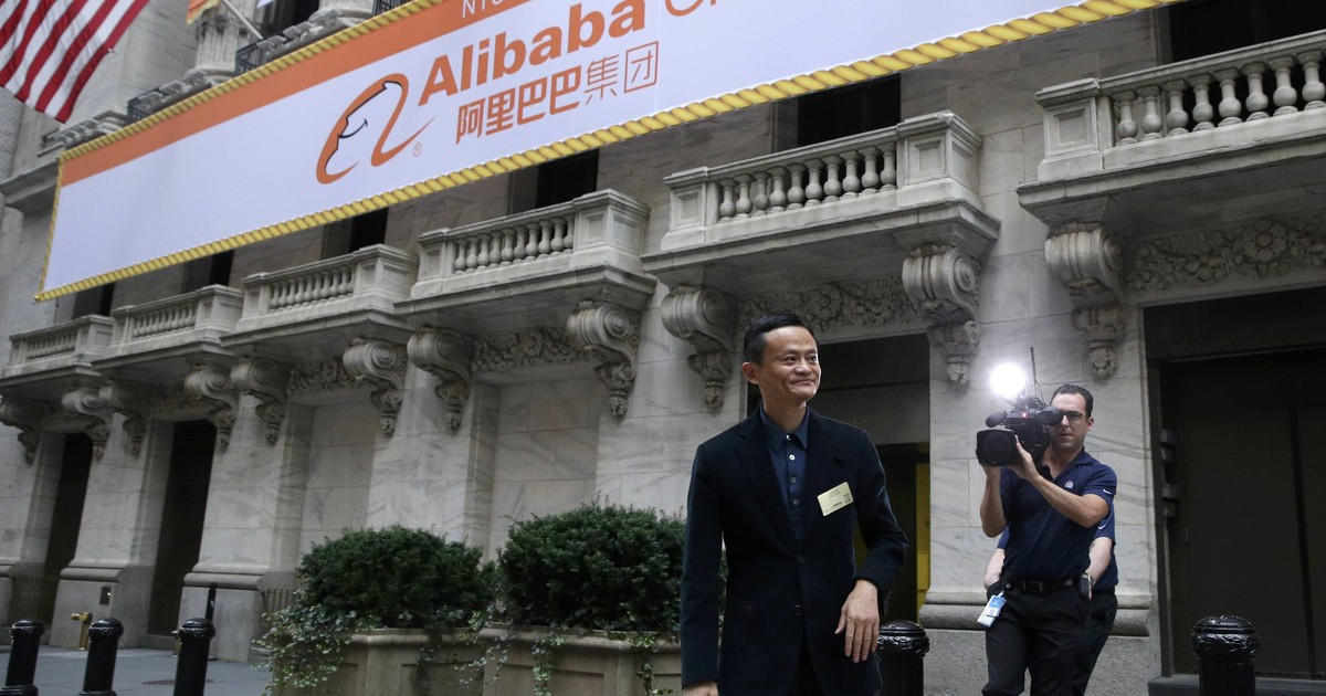 G1 - Alibaba estreia na Bolsa de NY - notícias em Mercados