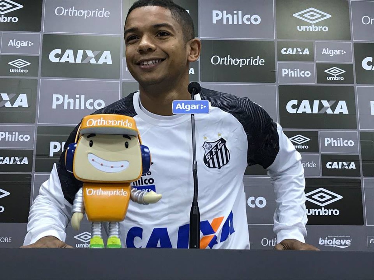 David Braz quer gol pelo Santos para dedicar à filha recém-nascida ...