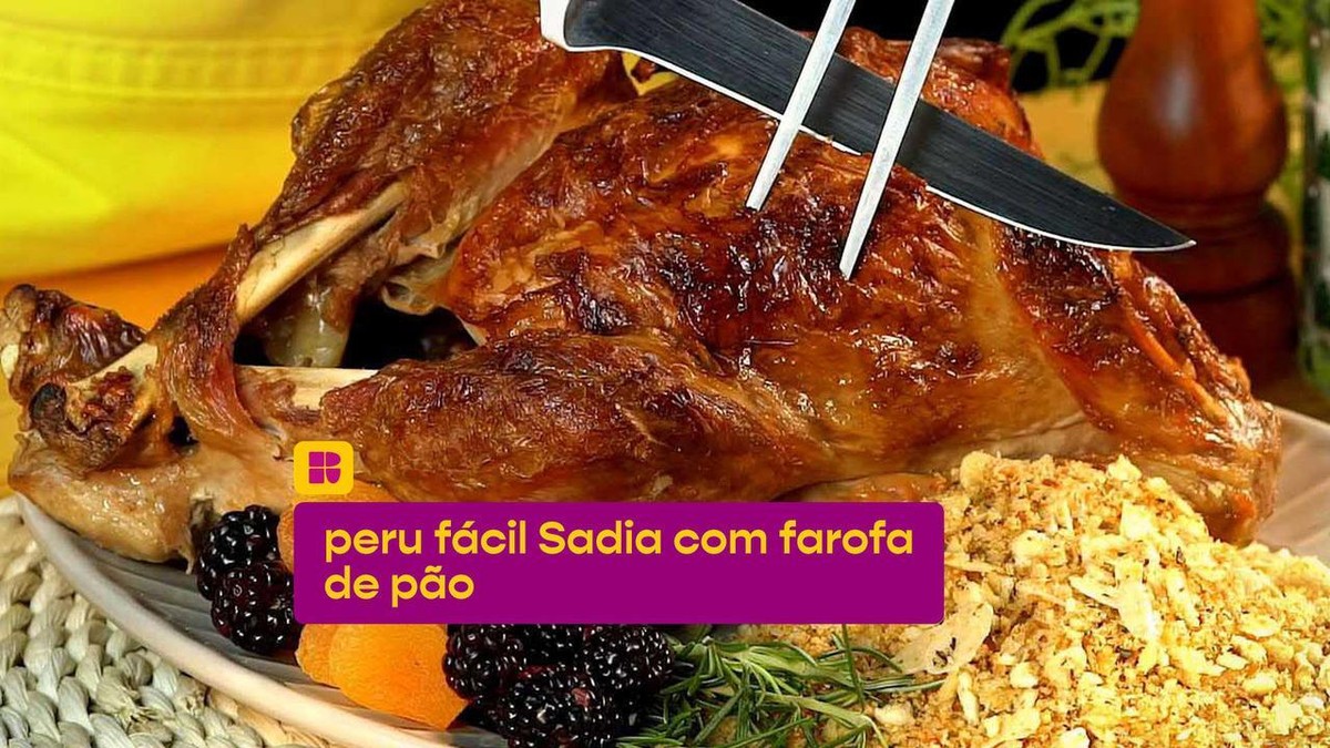 Peru fácil com farofa de pão | Receitas Sadia | Receitas