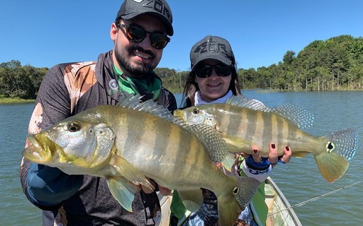 Fernando ensina Maiara a pescar e se derrete: "Pegou um atrás do outro ...