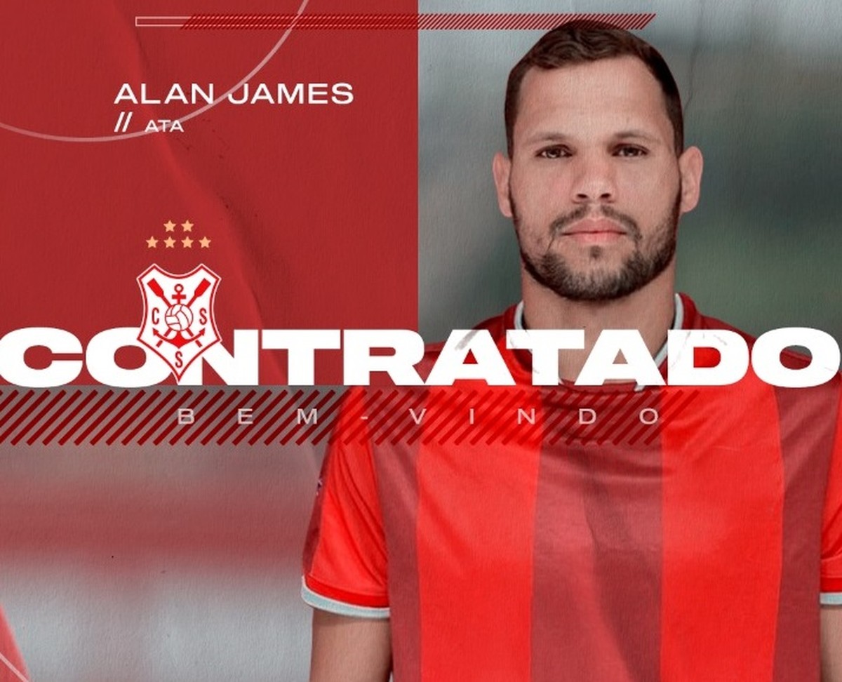 Sergipe anuncia contratação do centroavante Alan James | sergipe | ge