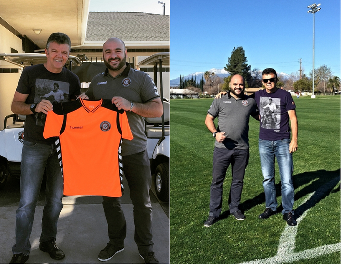 Gilmar Rinaldi visita CT que pode abrigar seleção brasileira na Califórnia