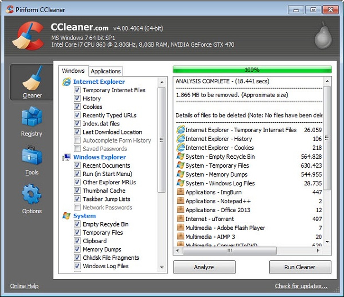 CCleaner 4 para Windows ganha aumento de performance e novas ...