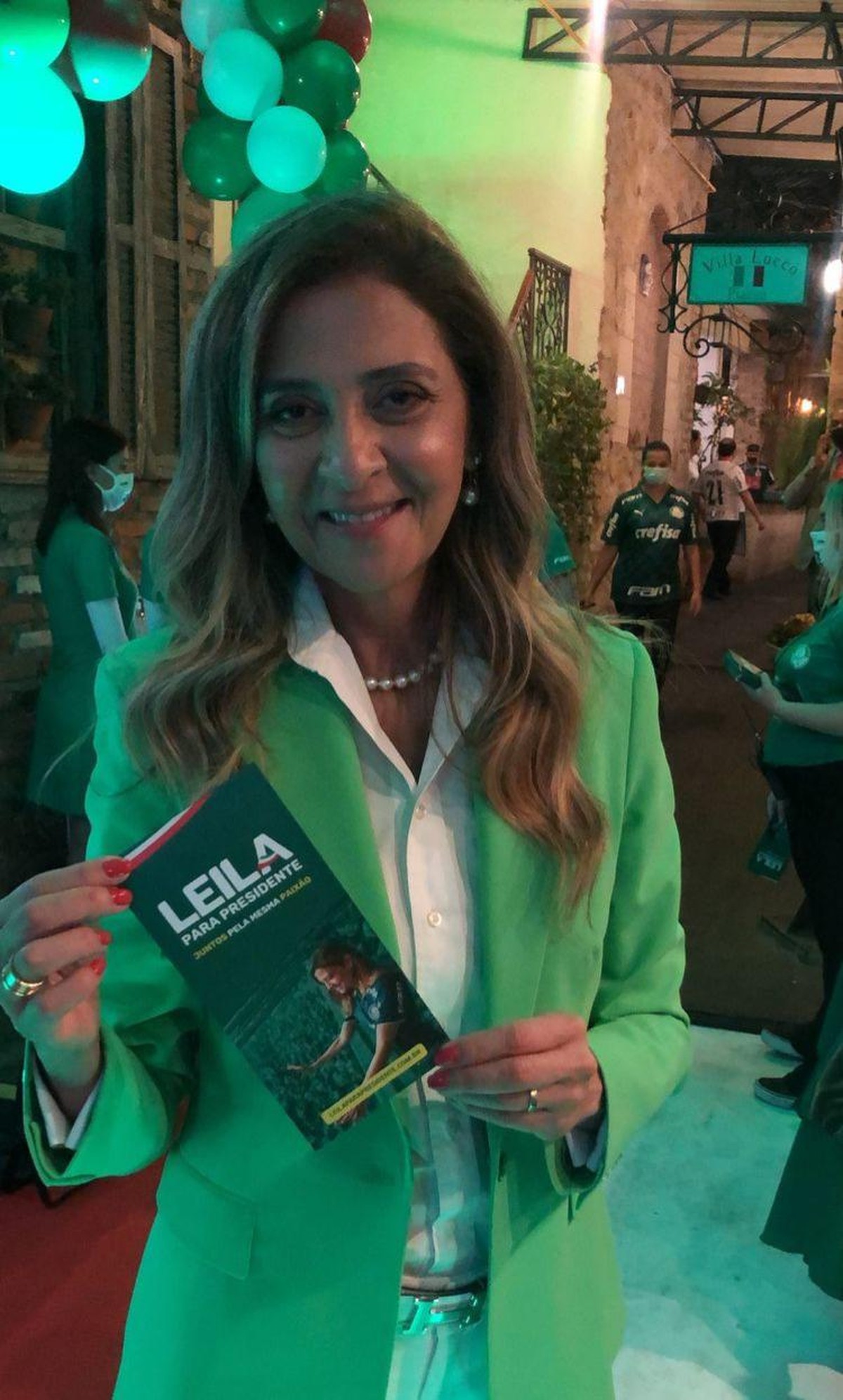 Leila diz querer renovar patrocínio com Palmeiras antes da eleição e ...