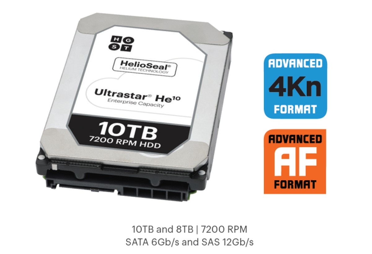 HDD de 10 TB com Helium da WD promete menor consumo de energia ...
