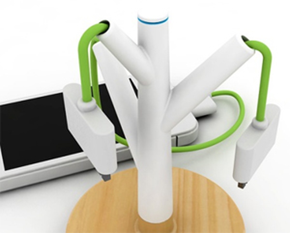 Conceito para carregador de gadgets lembra uma árvore | TechTudo