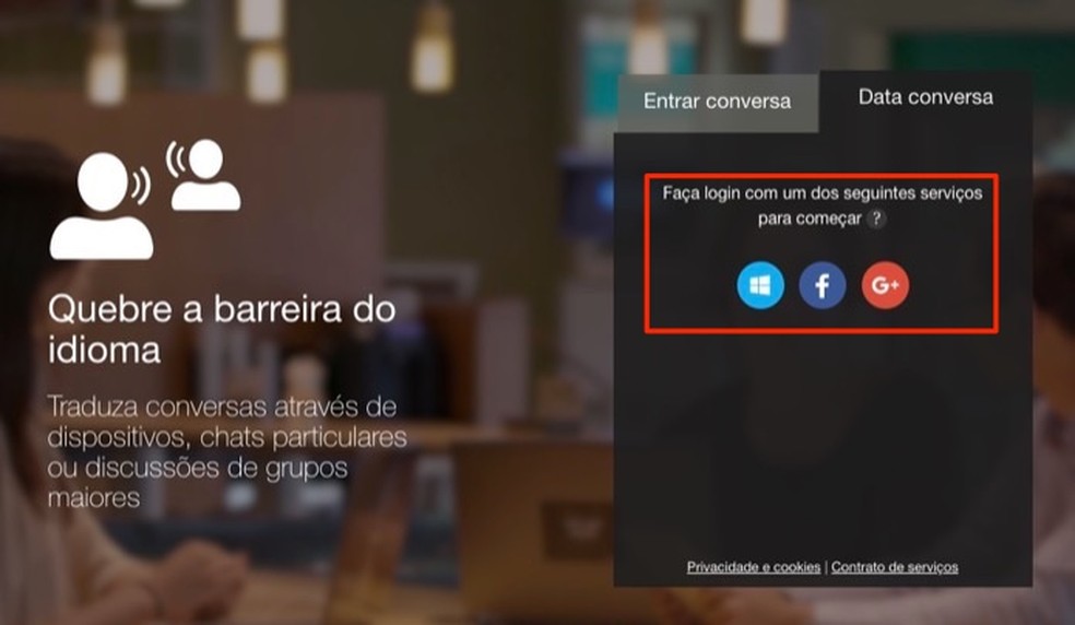 Como usar o Microsoft Tradutor Online para traduzir conversa em tempo ...