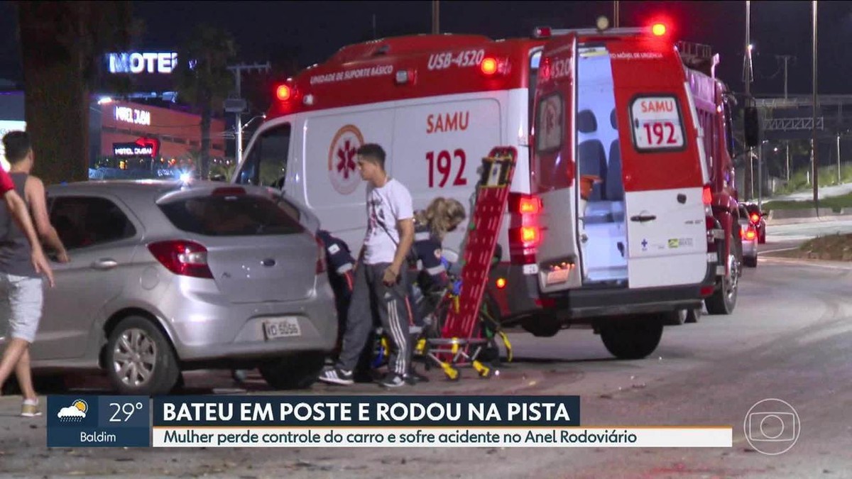 Motorista fica em estado de choque após acidente no Anel Rodoviário em ...