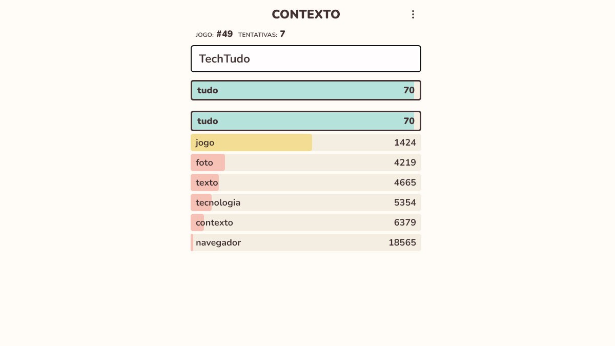 Conheça Contexto.me e saiba como jogar o game de adivinhar palavras ...