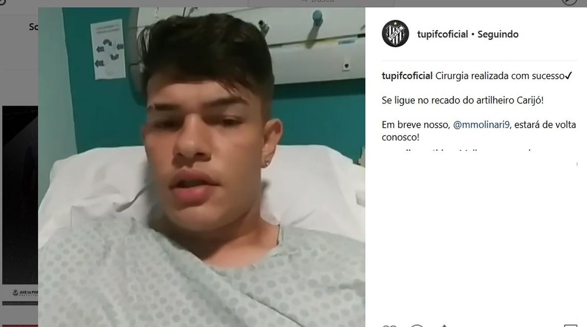 Marcus Vinícius passa por cirurgia e para por três meses no Tupi | tupi ...