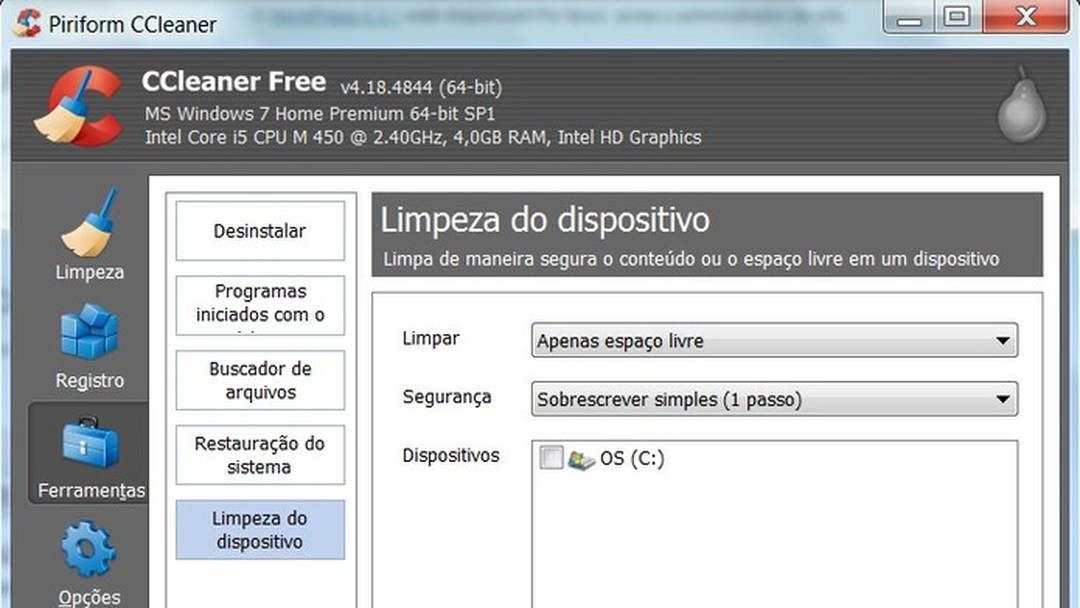 CCleaner | Software | TechTudo