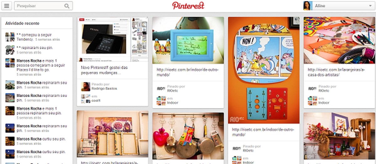 Pinterest anuncia novo design em sua versão web | Notícias | TechTudo