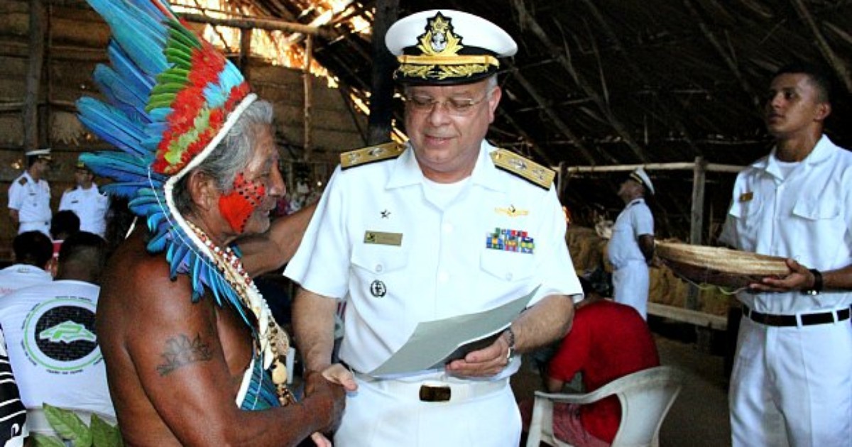 G1 - Índios se tornam marinheiros durante cerimônia em aldeia no ...