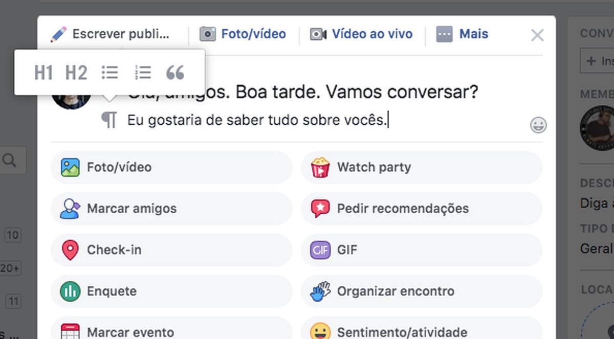 Como escrever com letras diferentes no Facebook | Redes sociais | TechTudo