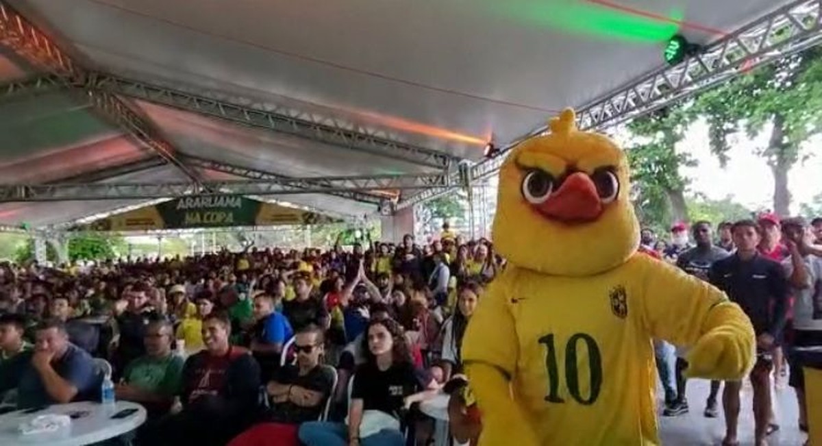 Jogos do Brasil na Copa do Mundo são transmitidos em telão em Araruama ...