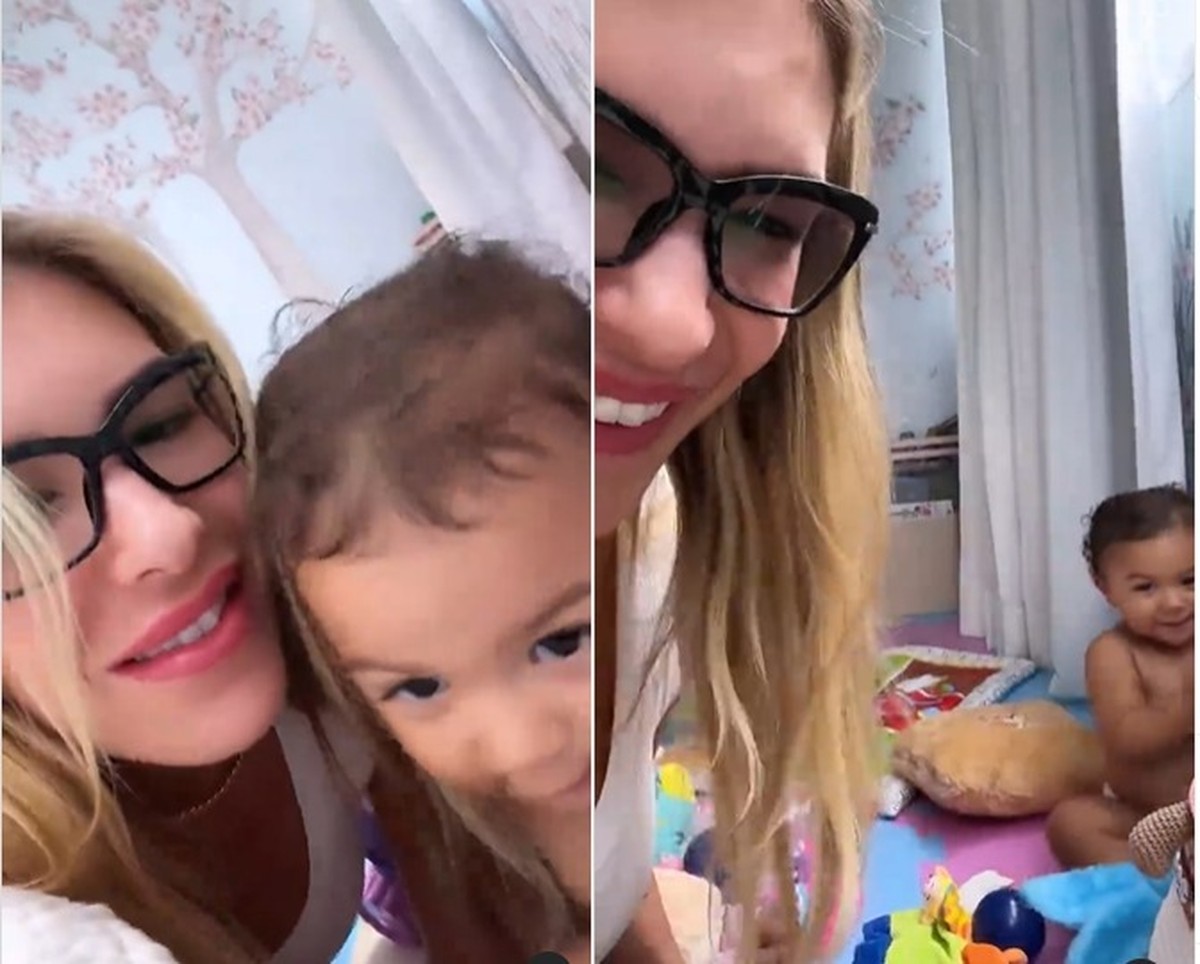 Lorena Improta encanta ao mostrar Liz falando as primeiras palavras e arrisca frase em inglês ...