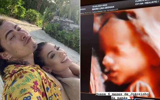 Maria Lina mostra rosto do bebê que espera com Whindersson em ultrassom ...