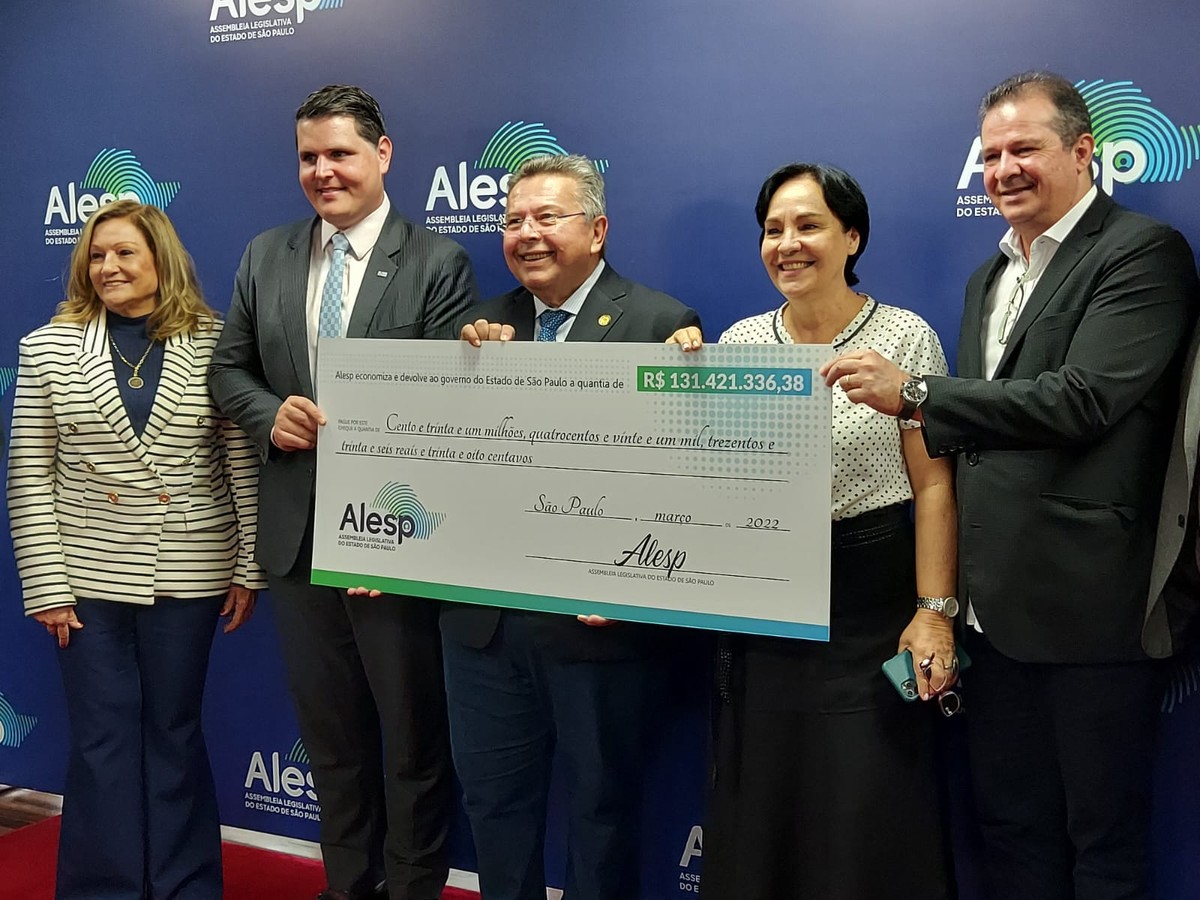 Alesp devolve R$ 155,6 milhões ao governo de SP em verba não usada pelo ...