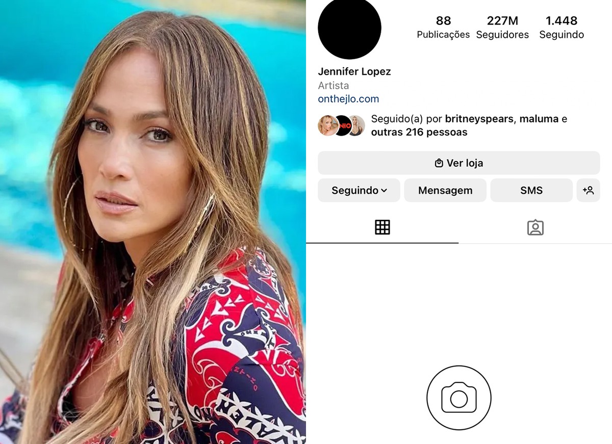 Jennifer Lopez alvoroça fãs ao apagar fotos e colocar avatar preto no ...