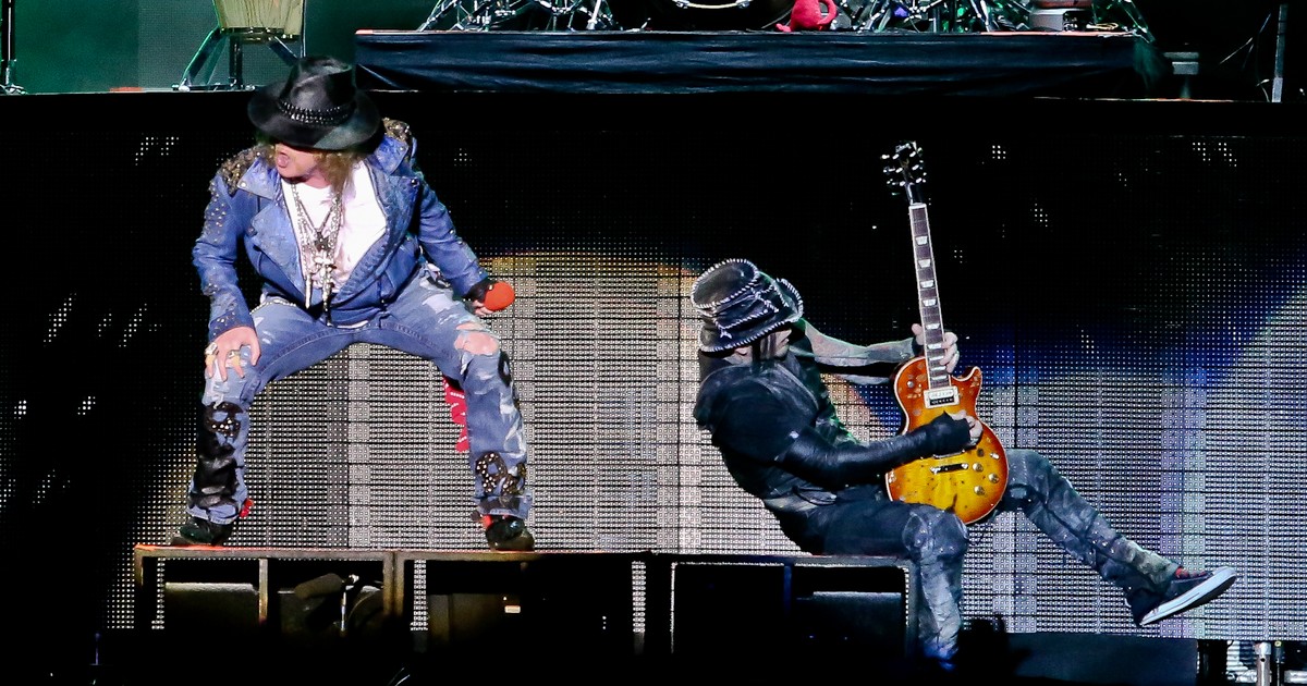 G1 - Guns N’ Roses faz plateia celebrar Ayrton Senna em SP - notícias ...