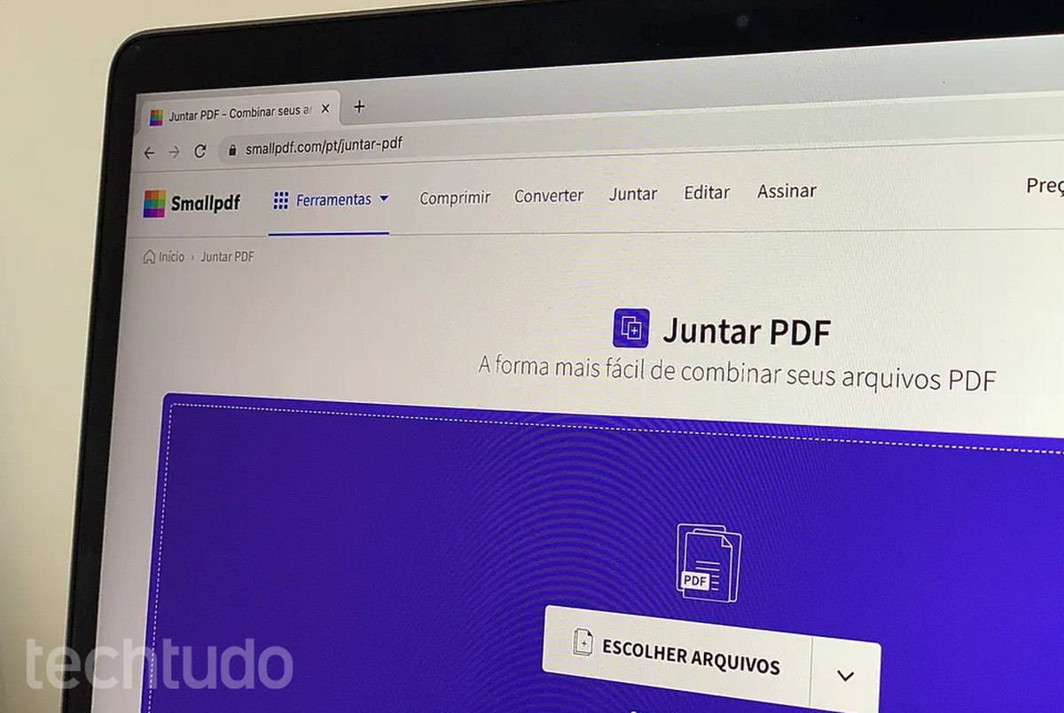 Como juntar PDF online e grátis pelo site Smallpdf | Editores | TechTudo