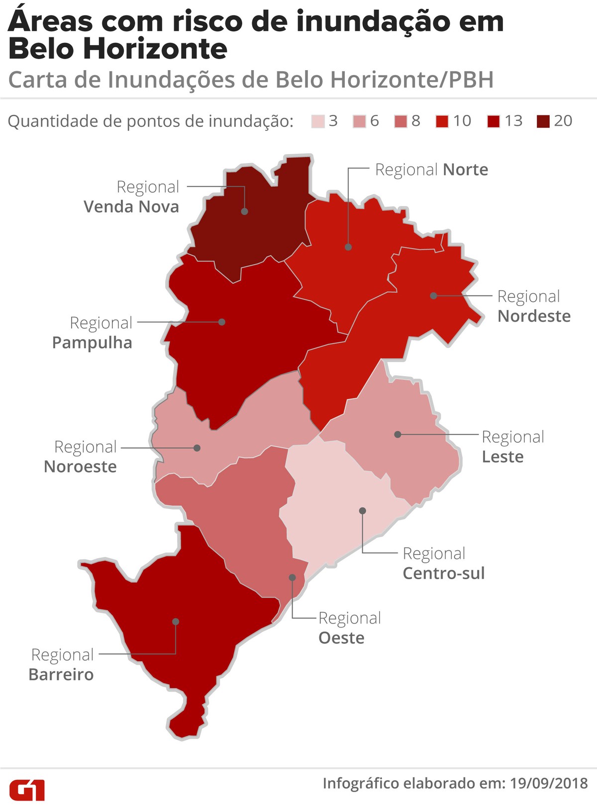 Veja As 89 áreas Com Risco De Inundação Em Belo Horizonte Minas