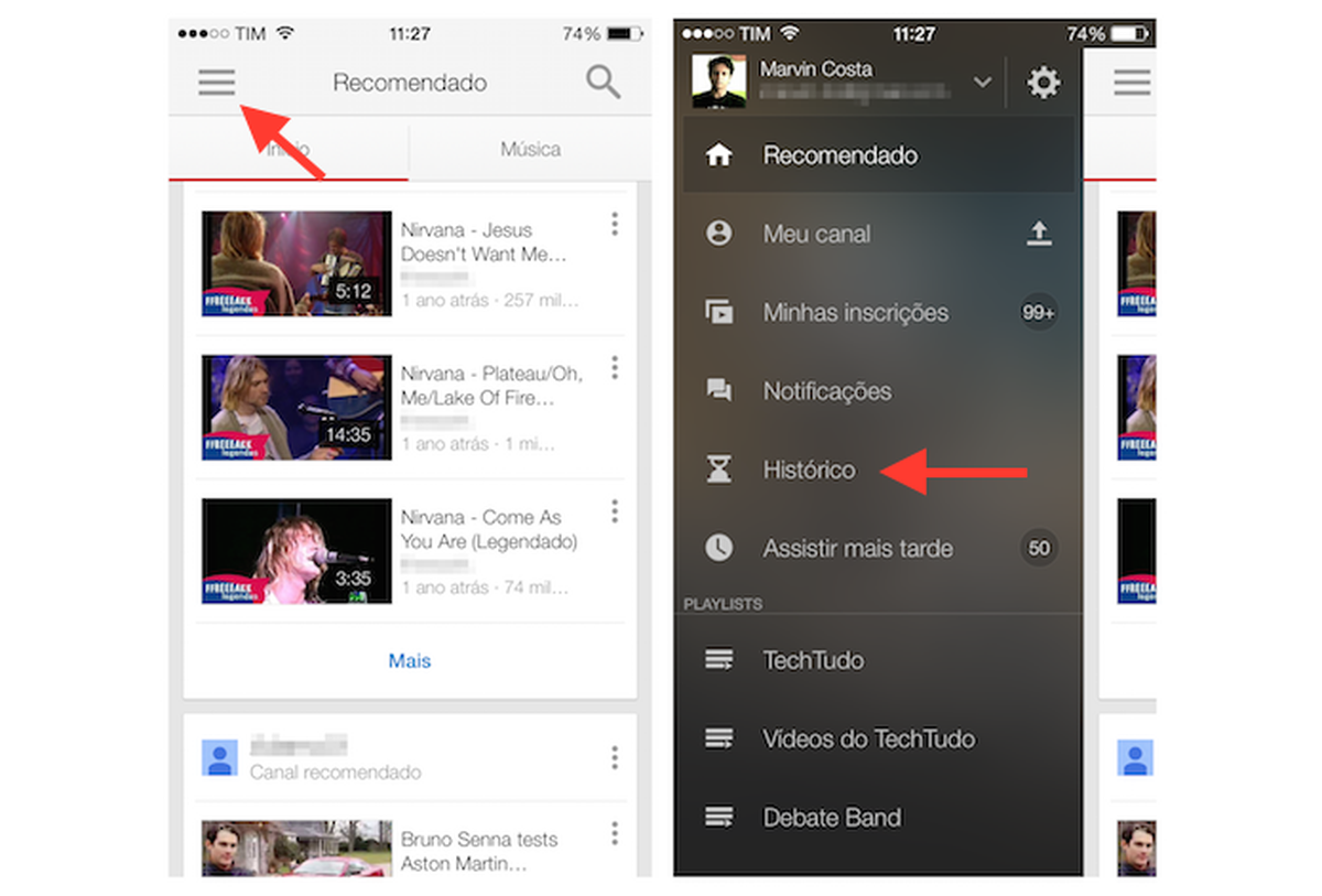 Como Apagar O Histórico De Vídeos Assistidos No Youtube Do Celular