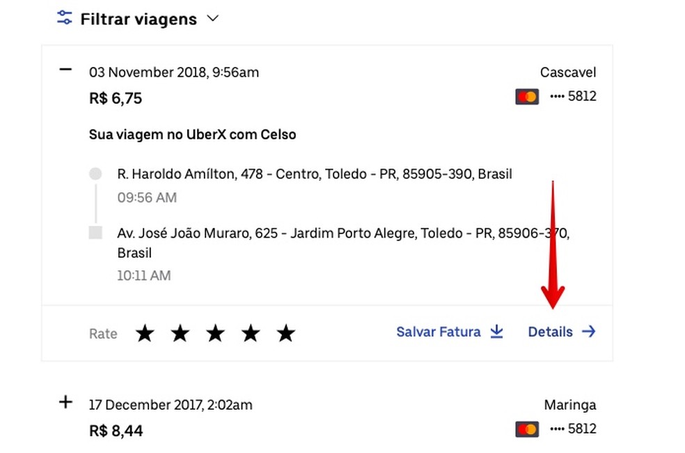 Como imprimir recibo da Uber | Transporte | TechTudo