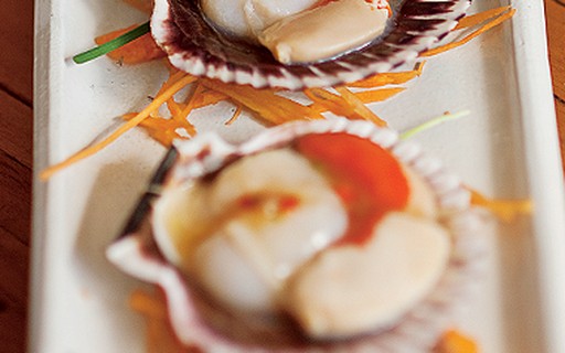 Ceviche de vieiras ao molho abalone na concha - Casa e Jardim | Peixe e ...