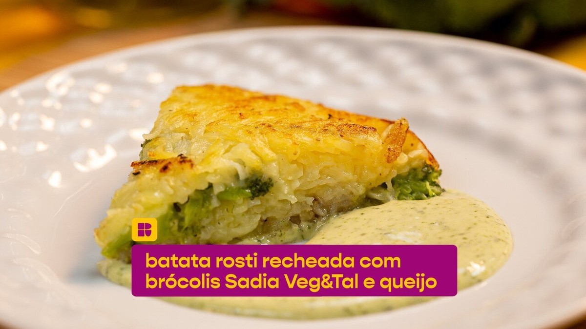 Batata rosti recheada com brócolis e queijo | Receitas Sadia | Receitas