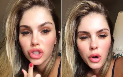 Bárbara Evans fala sobre inchaço em lábios após micropigmentação - Quem ...