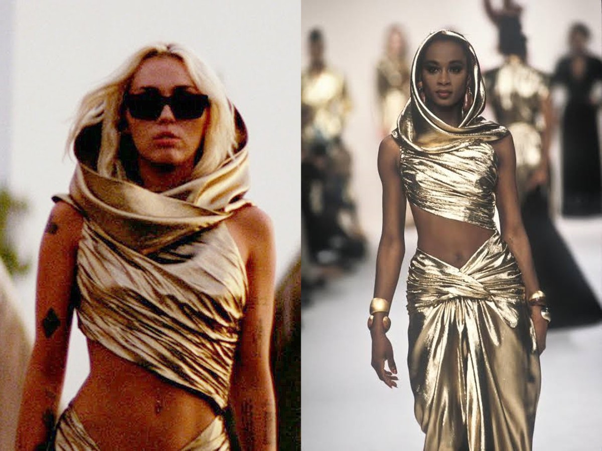 Miley Cyrus usa look Saint Laurent de 1991 em clipe de "Flowers" | Moda ...