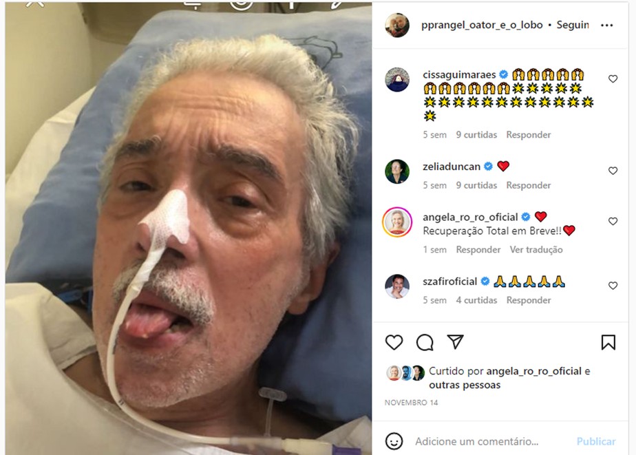 Pedro Paulo Rangel fez foto em hospital no seu último post | Notícias ...