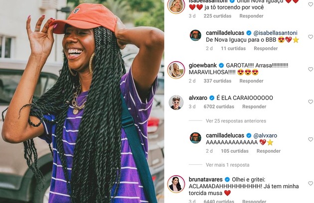Bbb 21 Participantes Ganham Torcida Dos Famosos Confira Patrícia