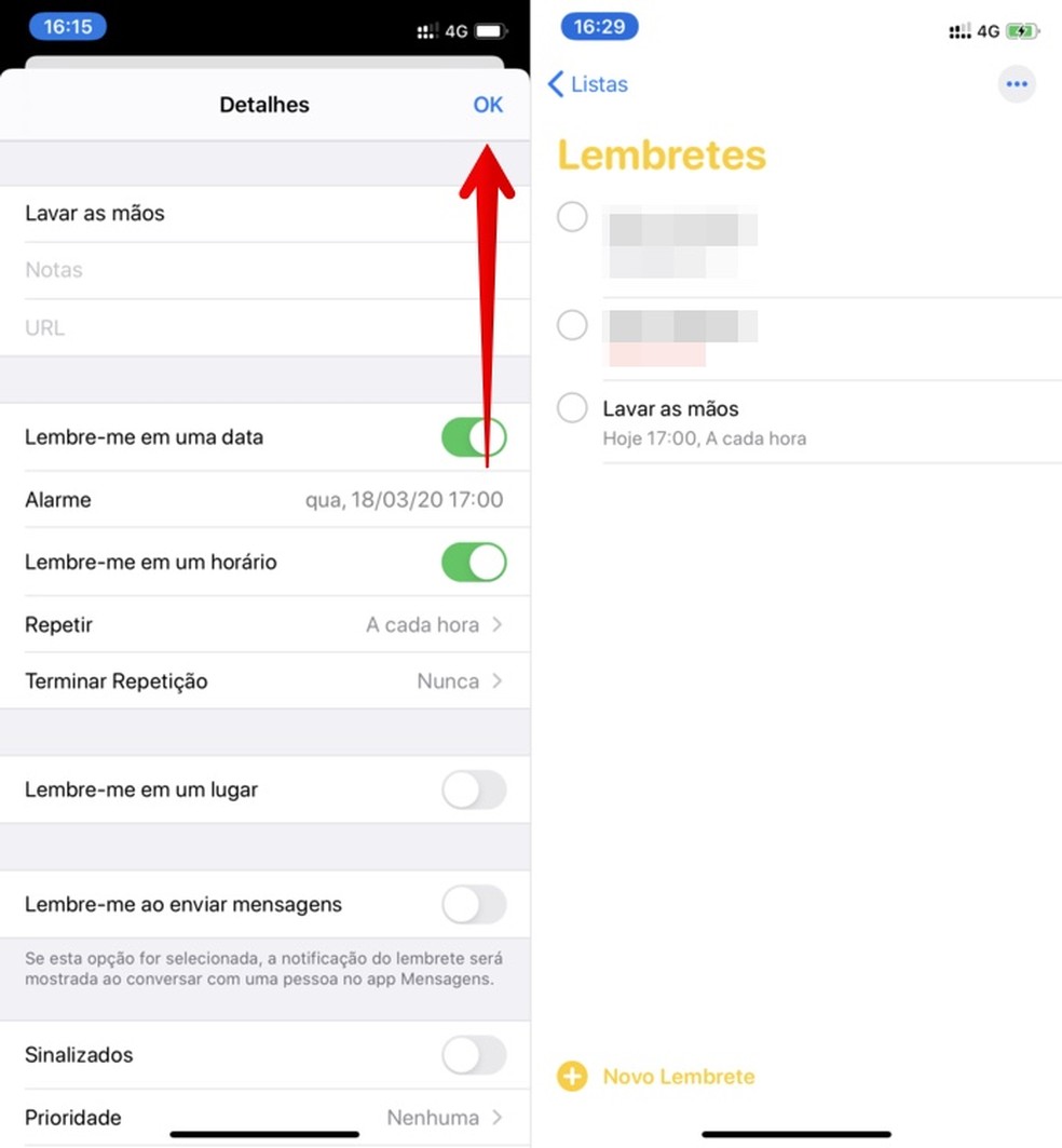 Como criar lembretes no iPhone para lavar as mãos | Celular | TechTudo