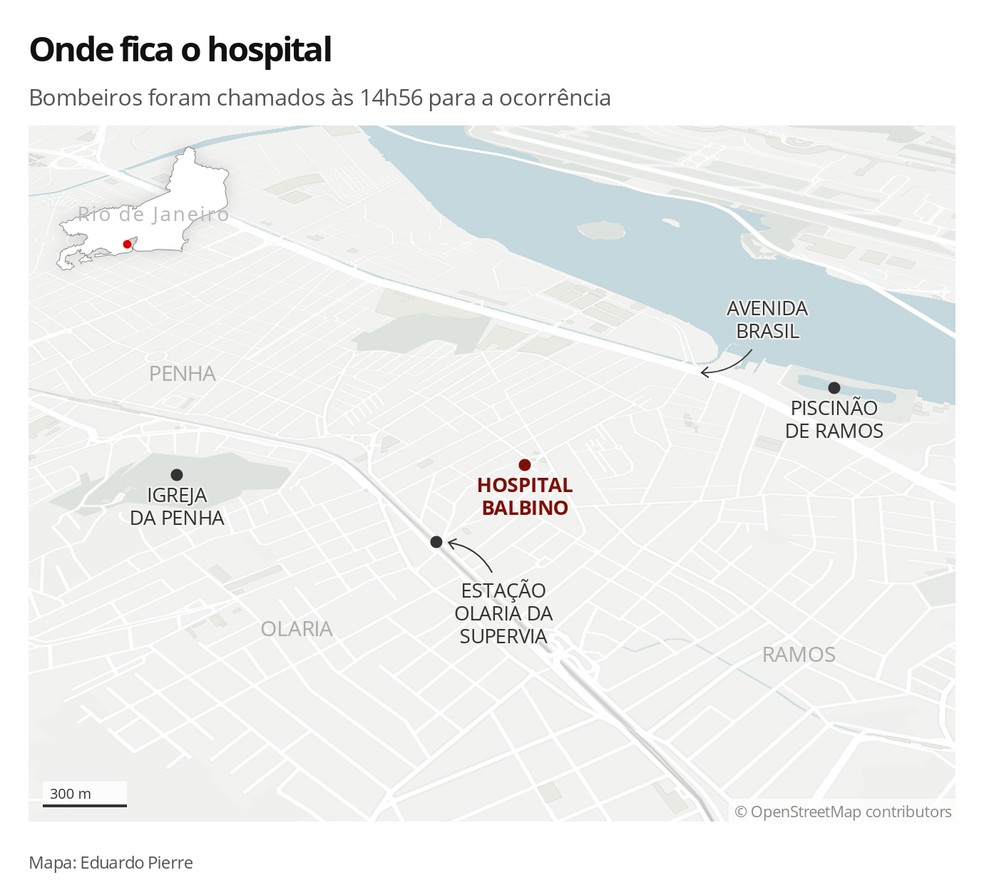 Hospital Balbino, no Rio, tem princípio de incêndio e bombeiros são ...