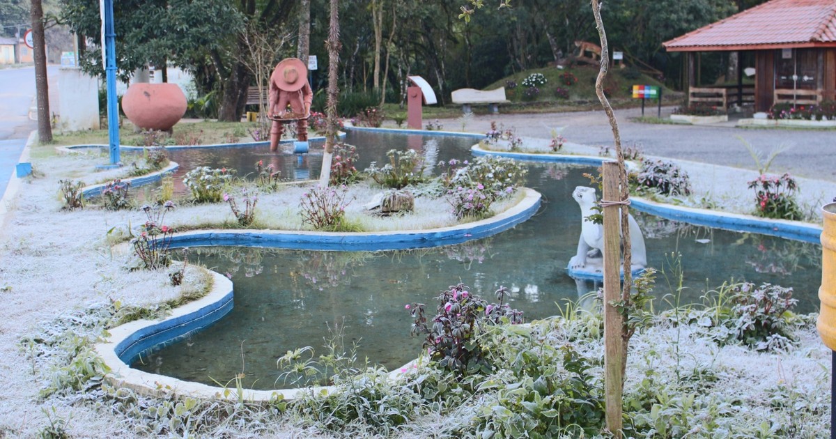 G1 - Apiaí, SP, amanhece com geada e temperatura de 0ºC; veja fotos ...